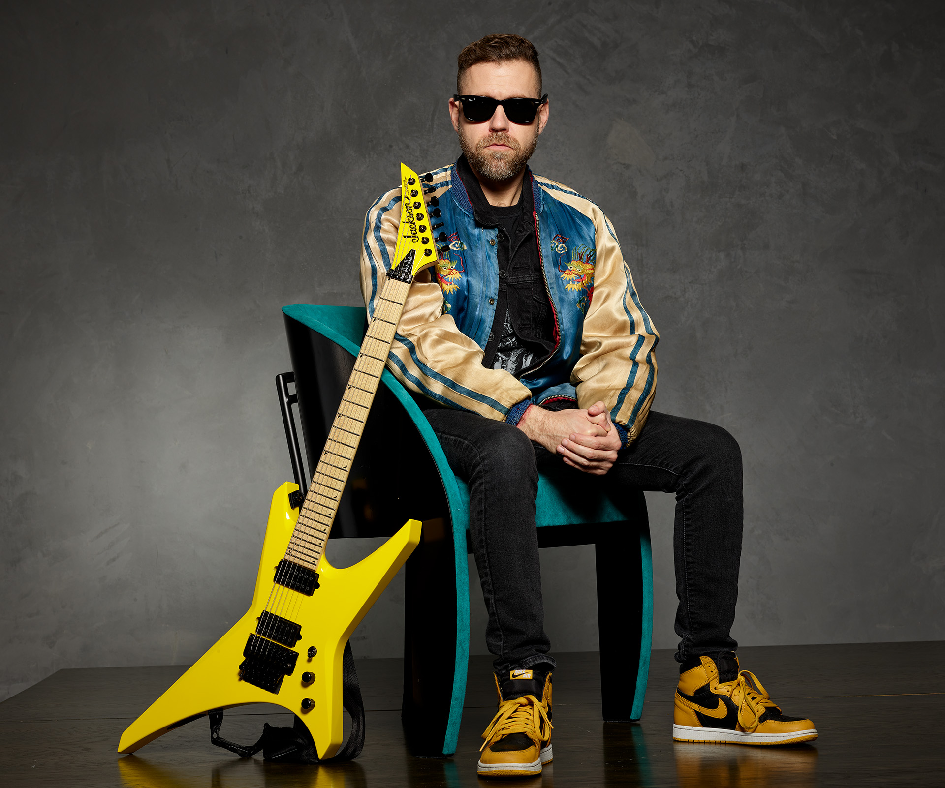 A church, a skate park, and a death metal band collide... Dave Davidson | DiMarzio